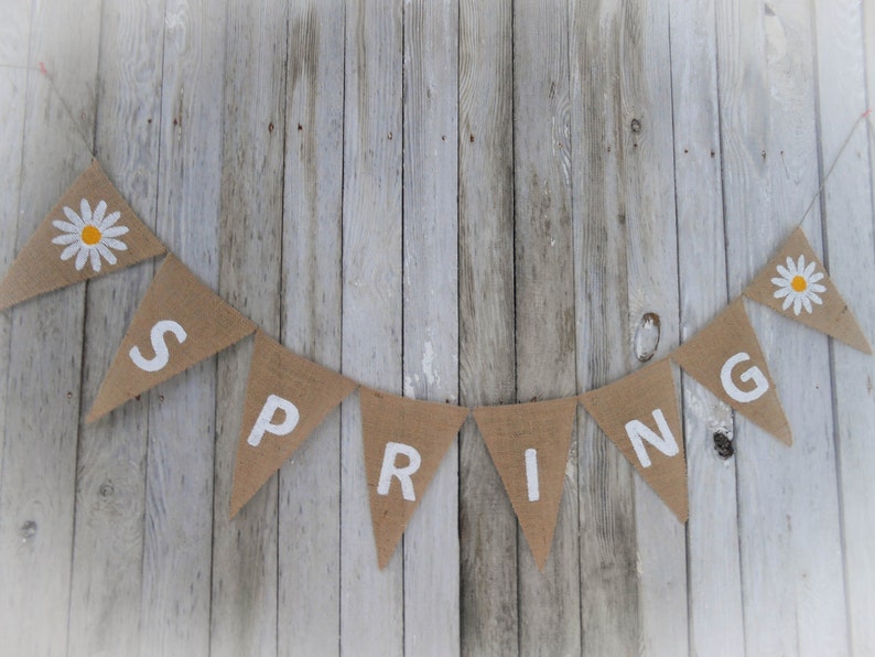 Spring Garland Spring Decor Spring Banner Spring Bunting | Etsy