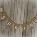 Spring Banner Spring Bunting Spring Decor Easter Decor Burlap Banner ...