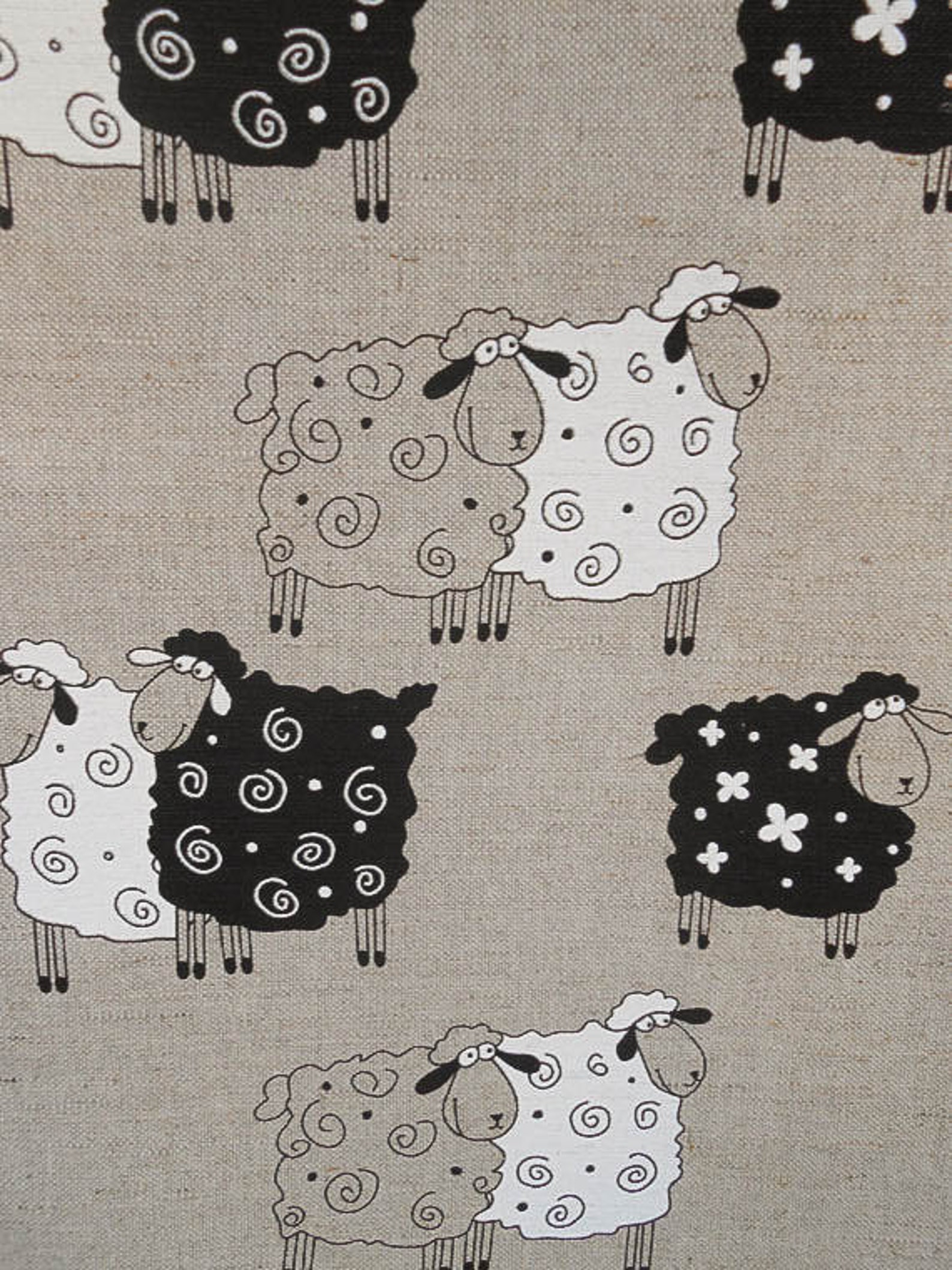 Sheep Tea Towel British Sheep Breeds Linen Towel Kitchen Towel Gift for ...