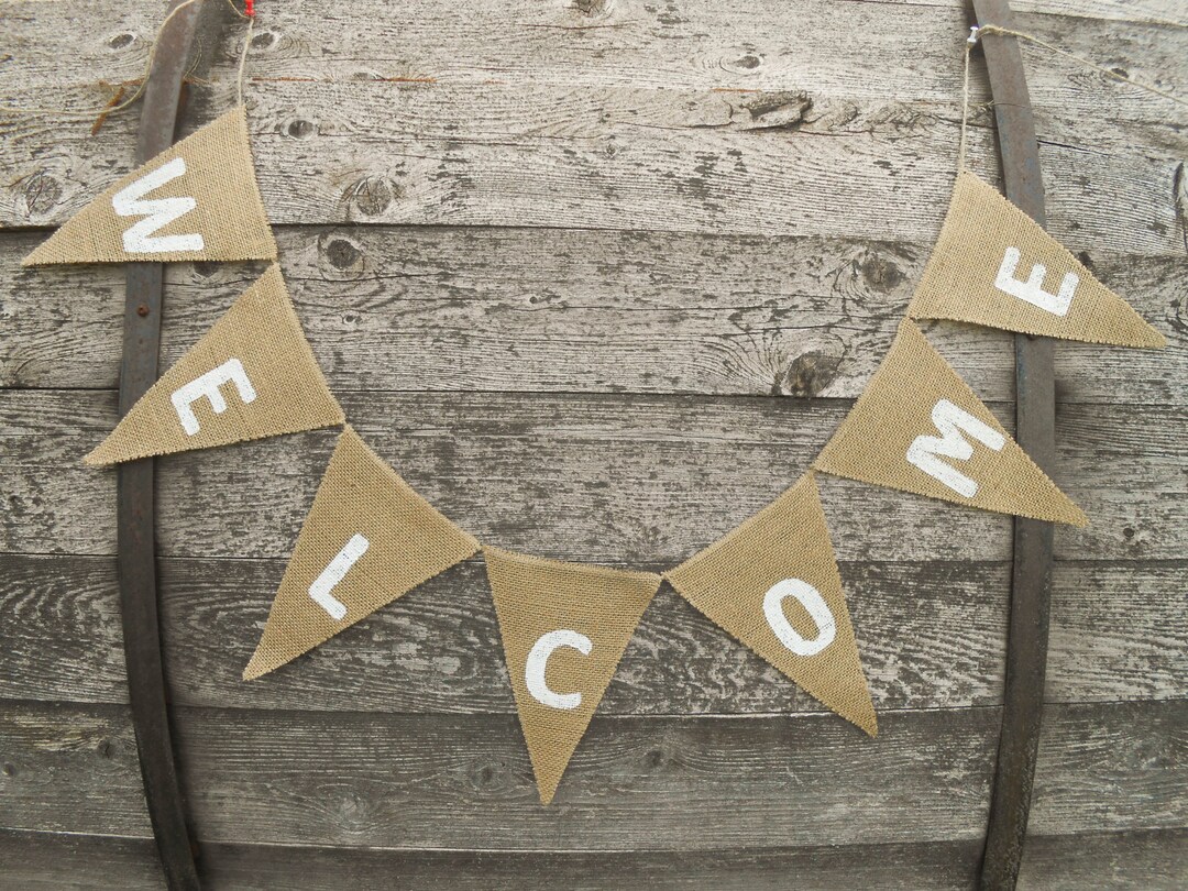 Welcome Banner Welcome Bunting Welcome Garland Bridal Shower Banner ...