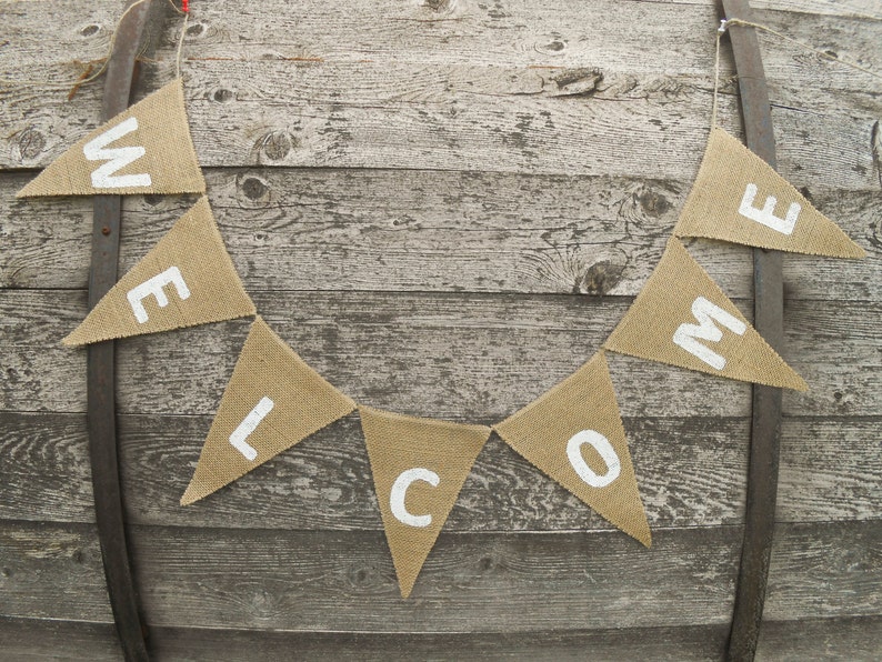 Welcome Banner Welcome Bunting Welcome Garland Bridal Shower - Etsy