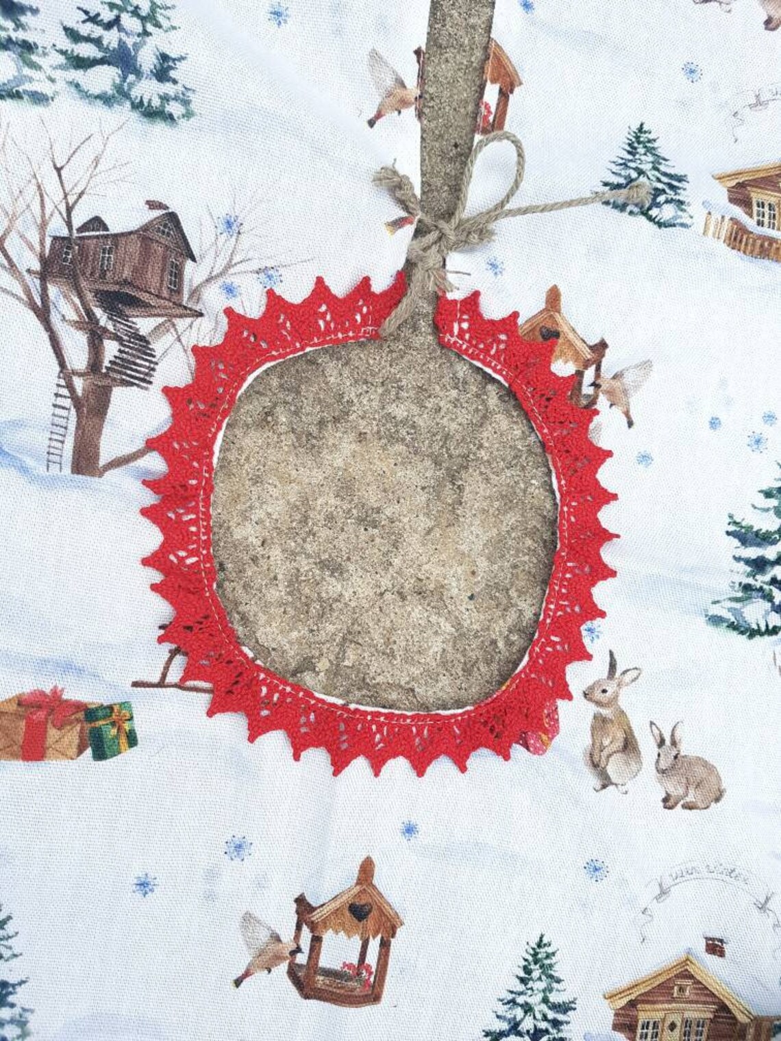 Forest Animals Tree Skirt Woodland Christmas Tree Skirt Deer Christmas ...