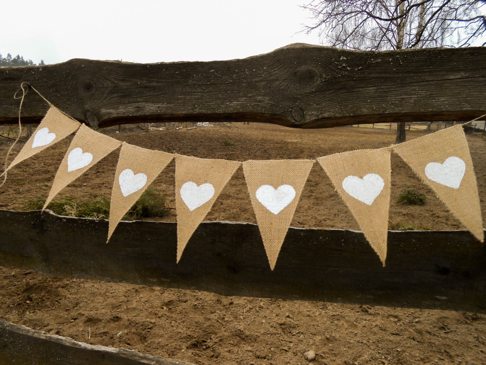Heart Bunting Heart Banner Hearts Garland Valentines Day Decor | Etsy