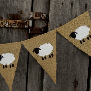 Sheep Banner Lamb Banner Easter Banner Lamb Bunting Nursery Banner Baby ...