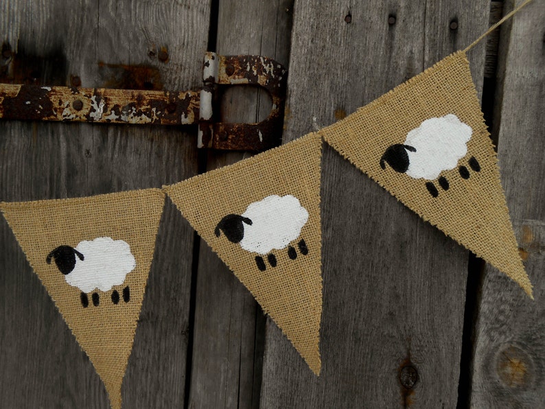 Sheep Banner Lamb Banner Easter Banner Lamb Bunting Nursery - Etsy ...