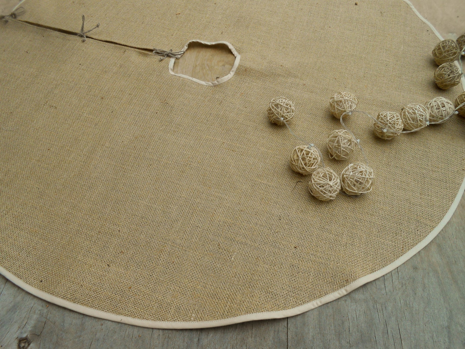 Christmas Burlap Tree Skirt Rustic Christmas Tree Skirt Christmas Decor ...