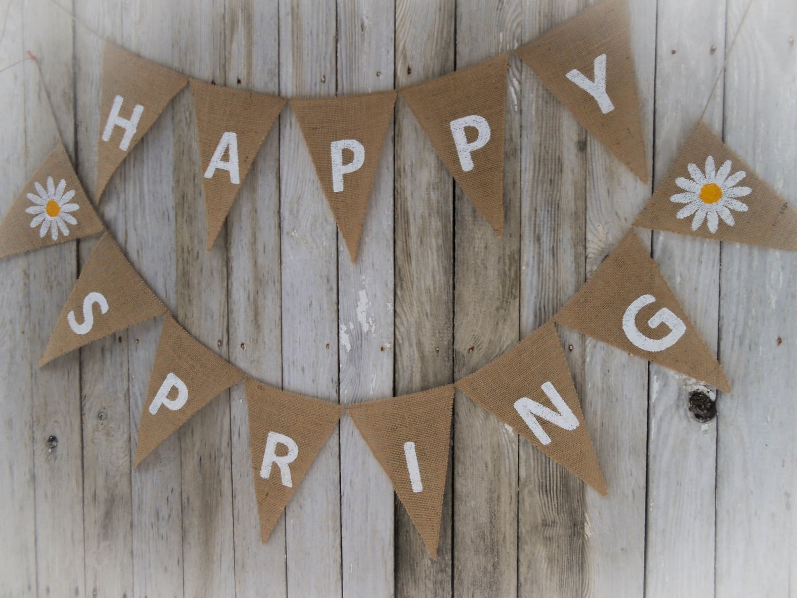 Happy Spring Banner Spring Garland Spring Bunting Spring Decor Easter ...