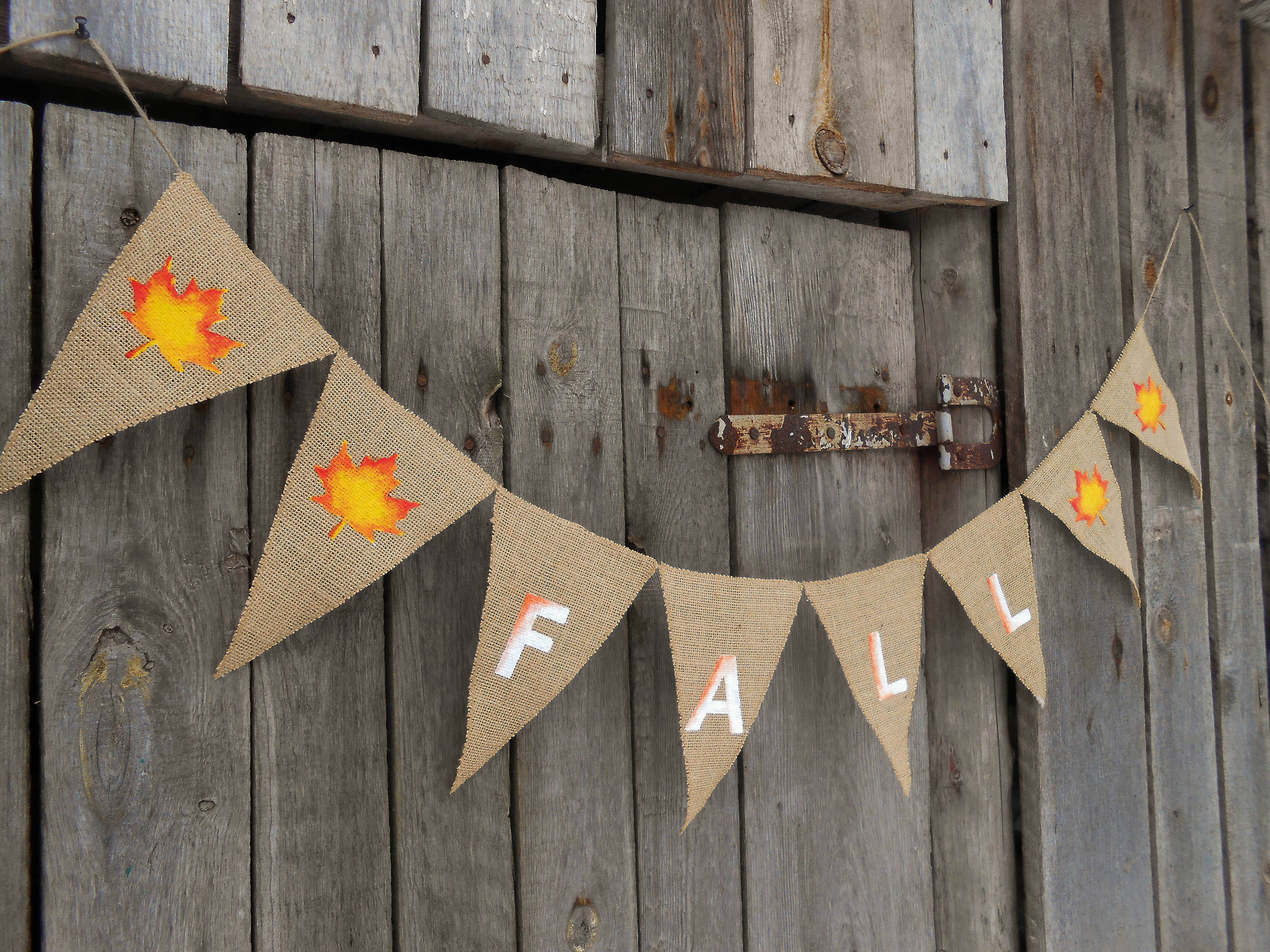 Autumn Banner Fall Banner Maple Leaf Banner Maple Banner | Etsy