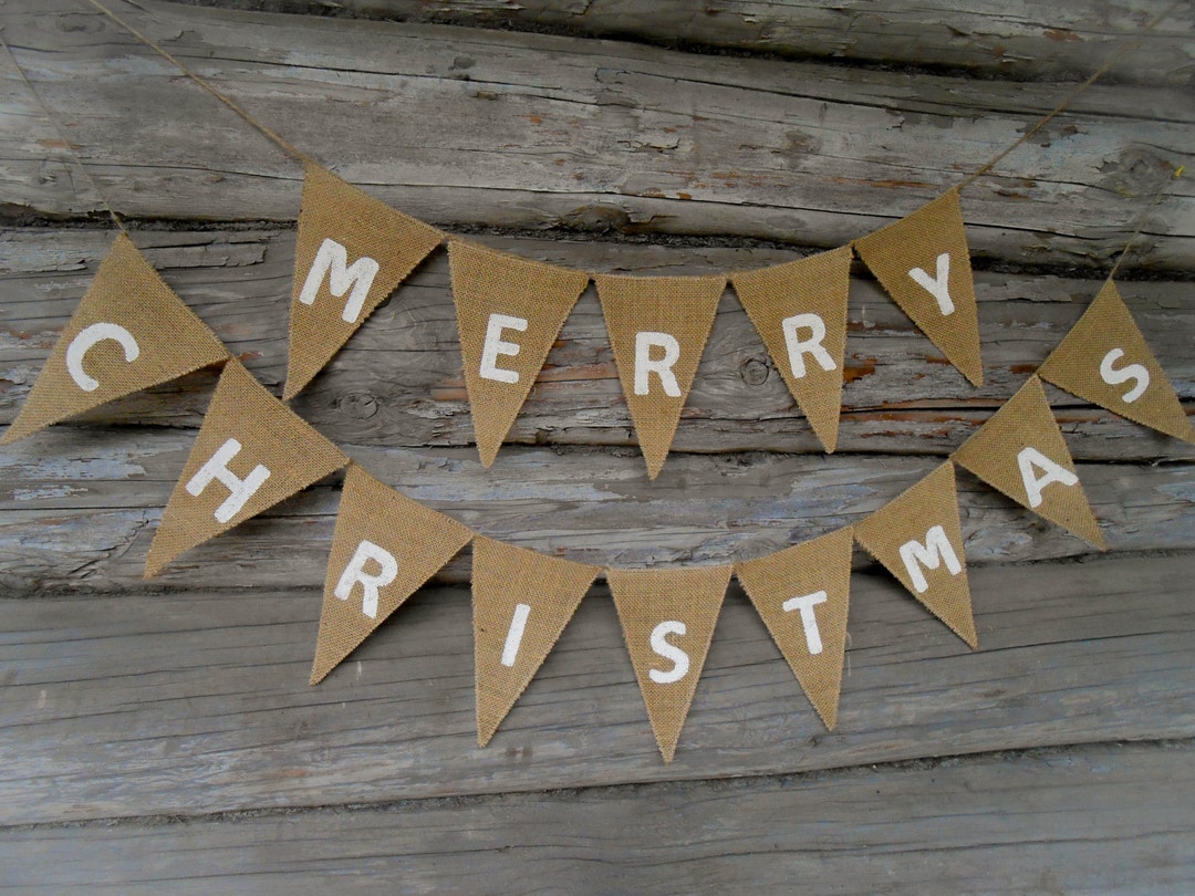 Merry Christmas Garland Holiday Banner Christmas Decor Holiday Decor ...