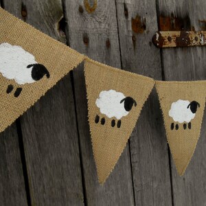 Sheep Banner Lamb Banner Easter Banner Lamb Bunting Nursery Banner Baby ...