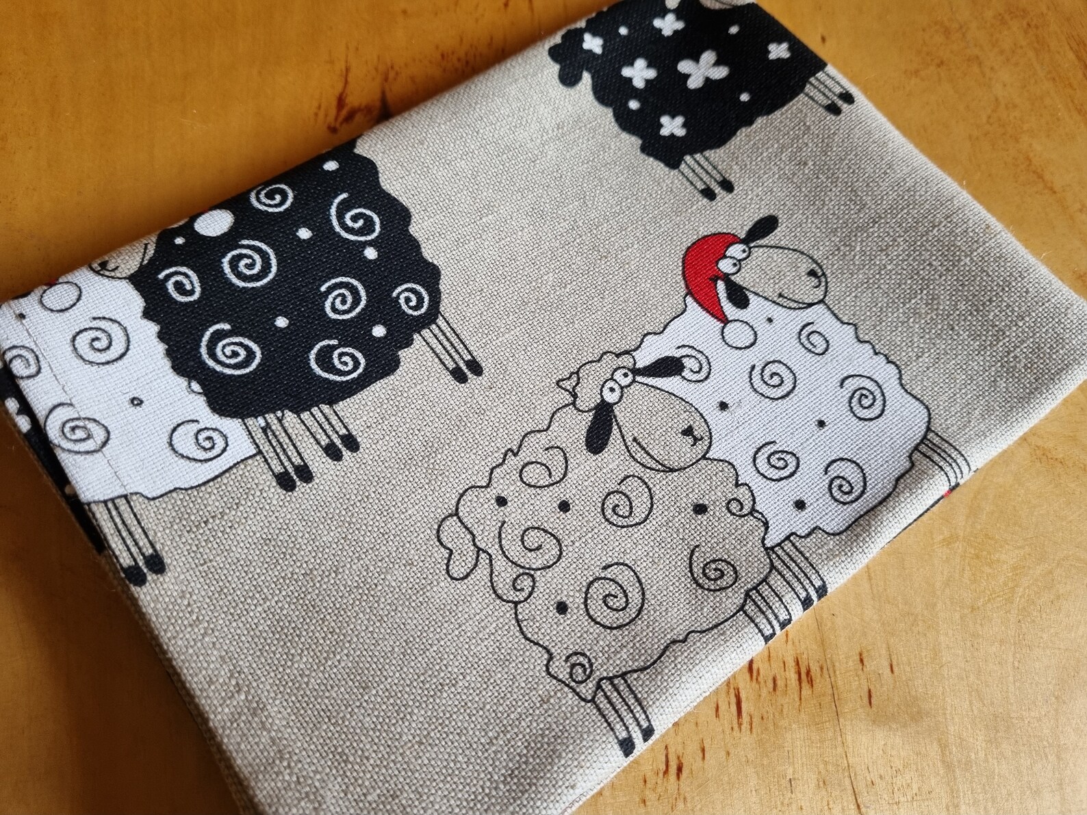 Christmas Towel British Sheep Tea Towel Kitchen Towel Christmas Sheep ...