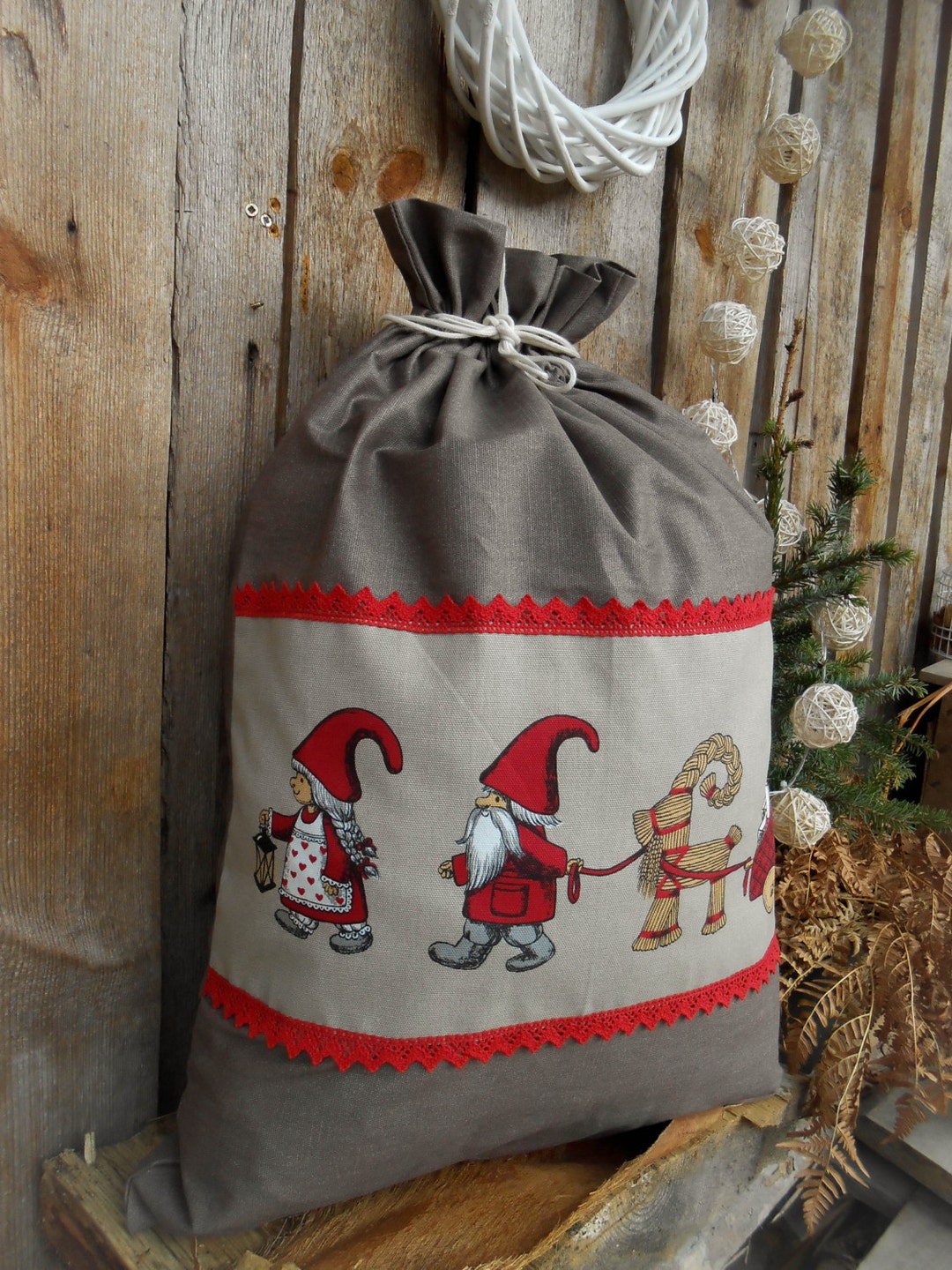 Personalized Santa Sack Personalized Christmas Gift Bag Swedish ...