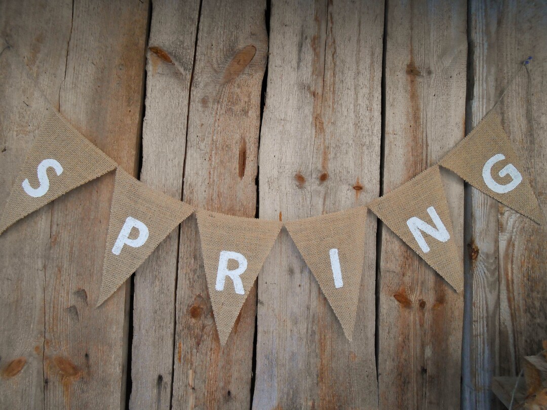 Spring Banner Spring Bunting Spring Garland Easter Decor Spring Decor ...