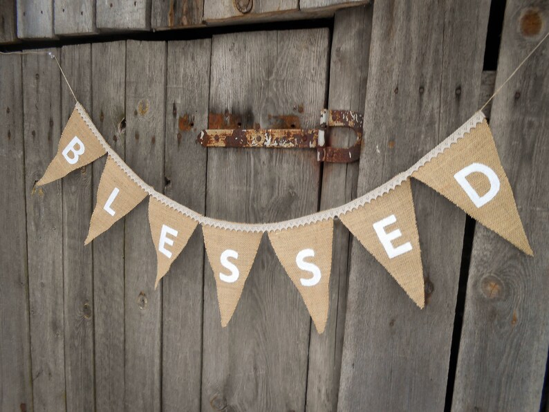 Blessed Banner Blessed Bunting Blessed Garland Thanksgiving - Etsy