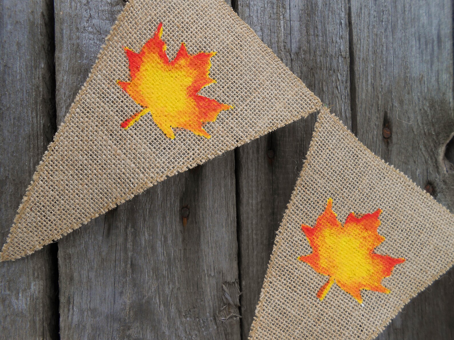 Autumn Banner Fall Banner Maple Leaf Banner Maple Banner | Etsy
