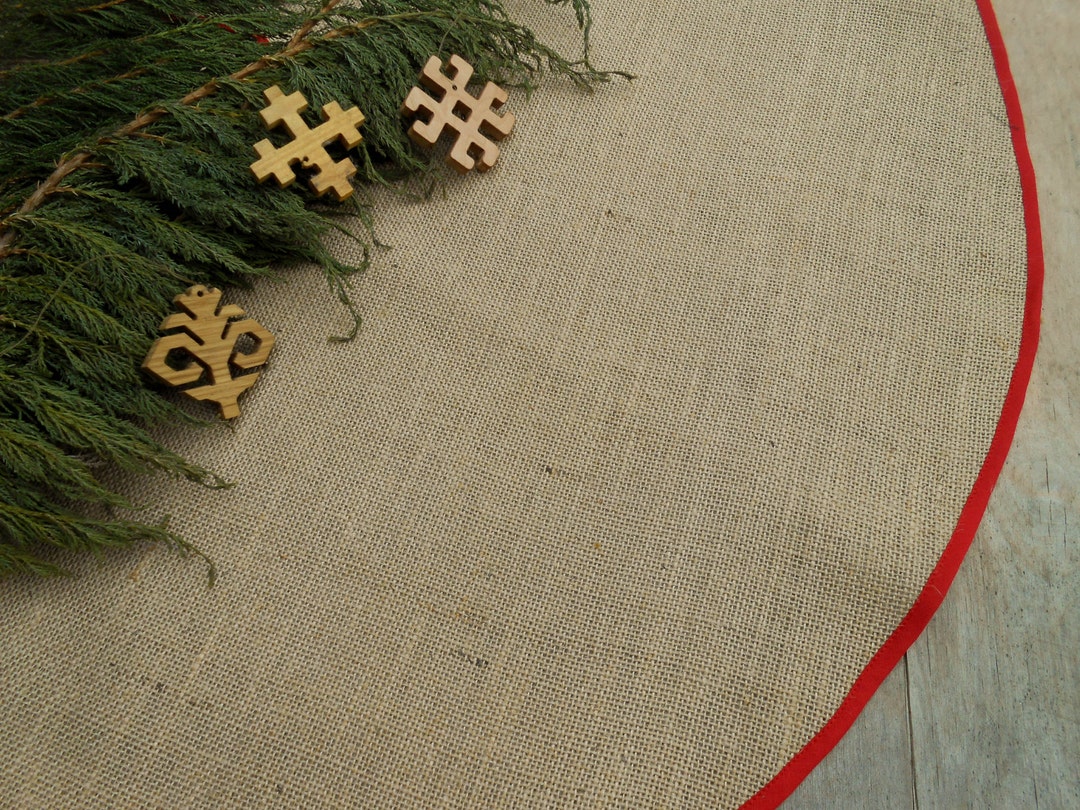 Tree Skirt Burlap Tree Skirt Christmas Tree Skirt Rustic Christmas ...