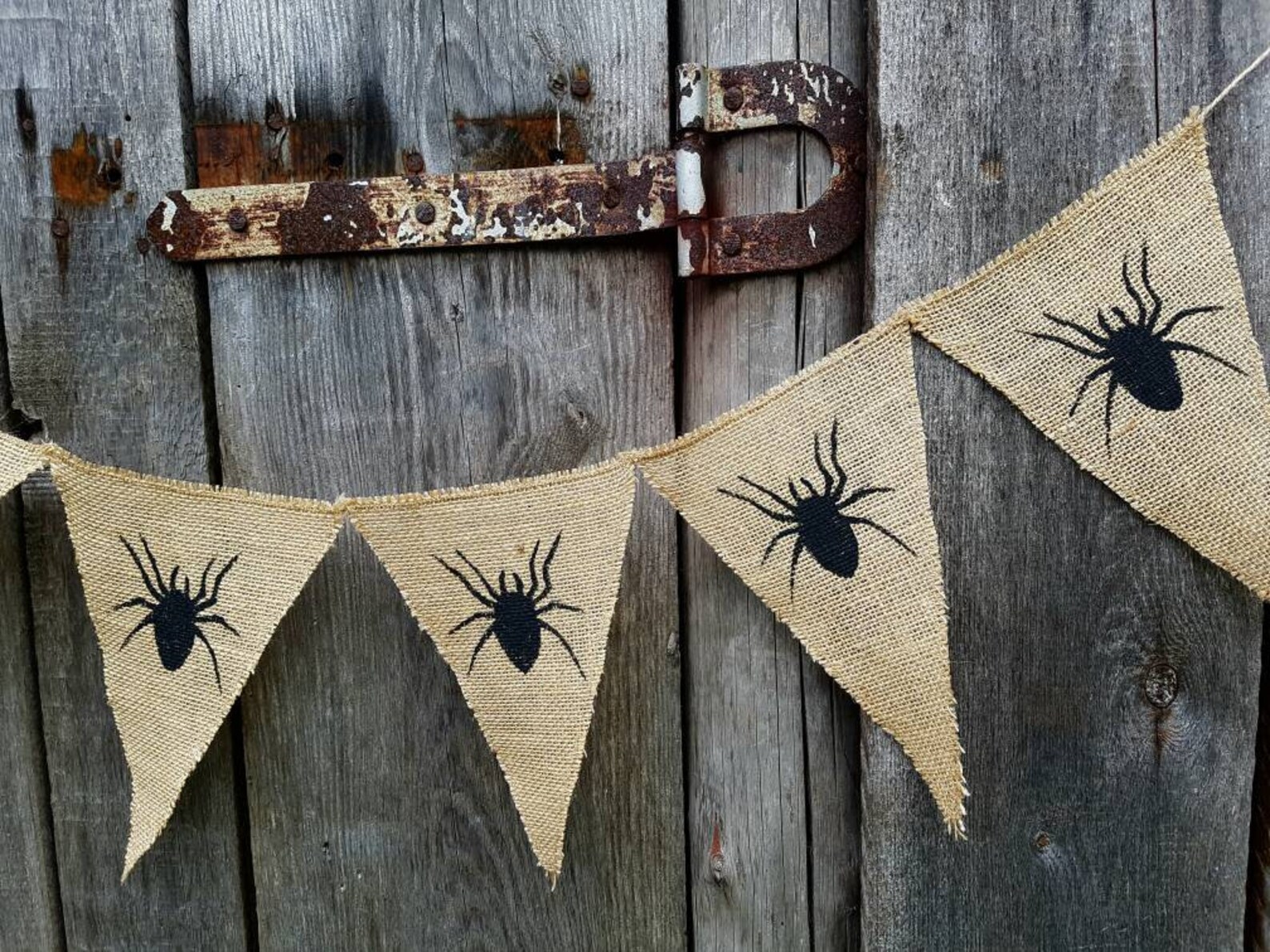Halloween Spider Banner Halloween Banner Halloween Decoration | Etsy