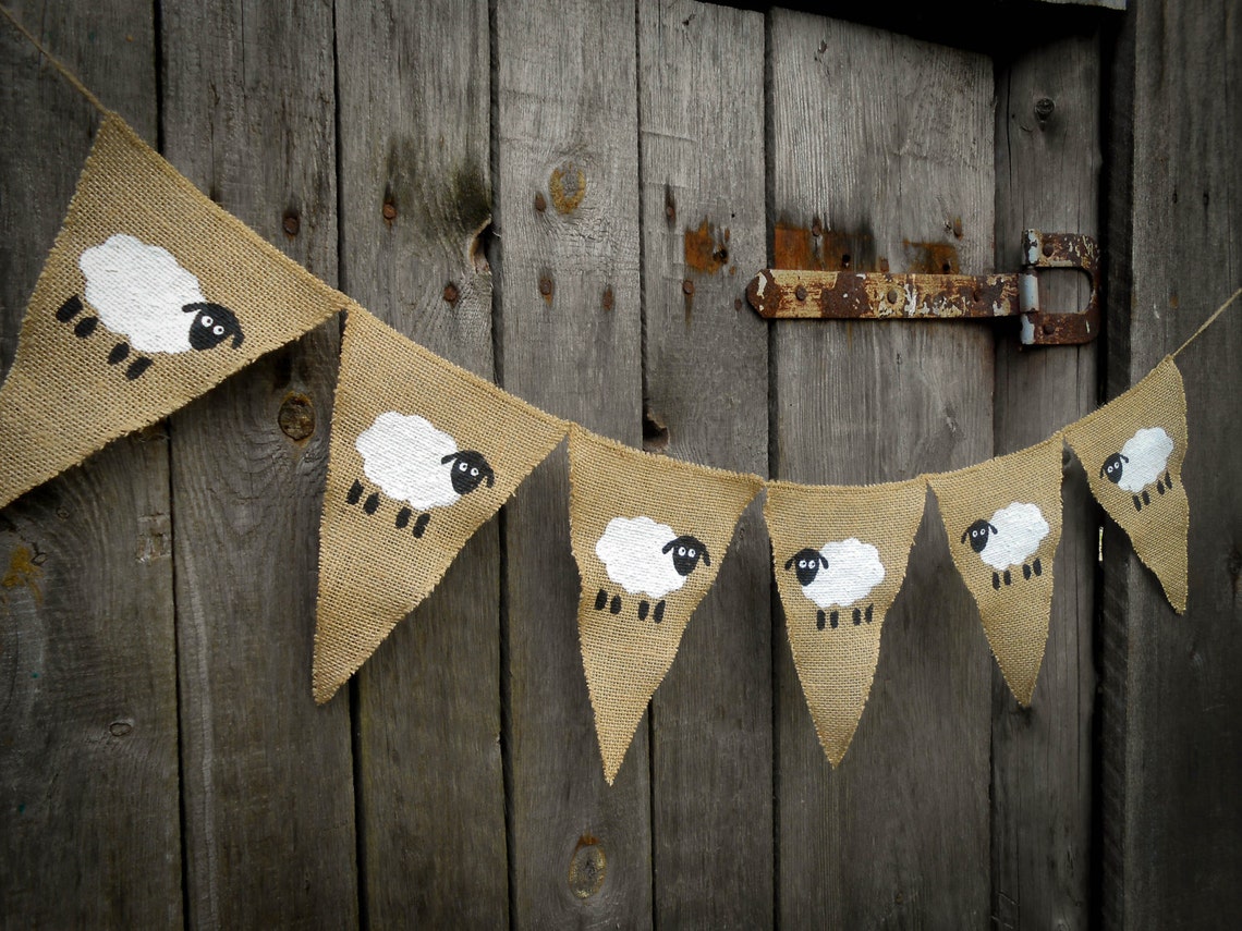 Lamb Banner Sheep Banner Sheep Nursery Banner Easter Banner | Etsy