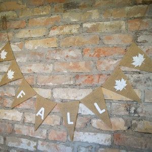 Fall Banner Fall Bunting Fall Garland Autumn Decor Thanksgiving Decor ...