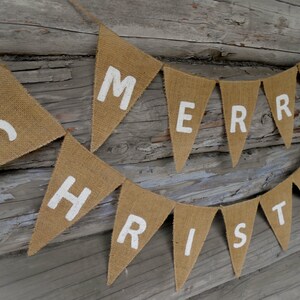 Merry Christmas Garland Holiday Banner Christmas Decor Holiday Decor ...