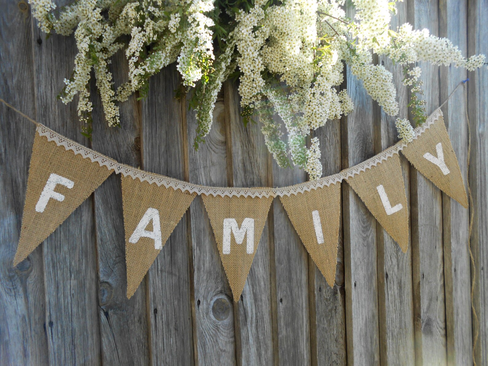 Family Banner Family Celebration Banner Family Burlap Banner | Etsy