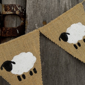 Sheep Banner Lamb Banner Easter Banner Lamb Bunting Nursery Banner Baby ...