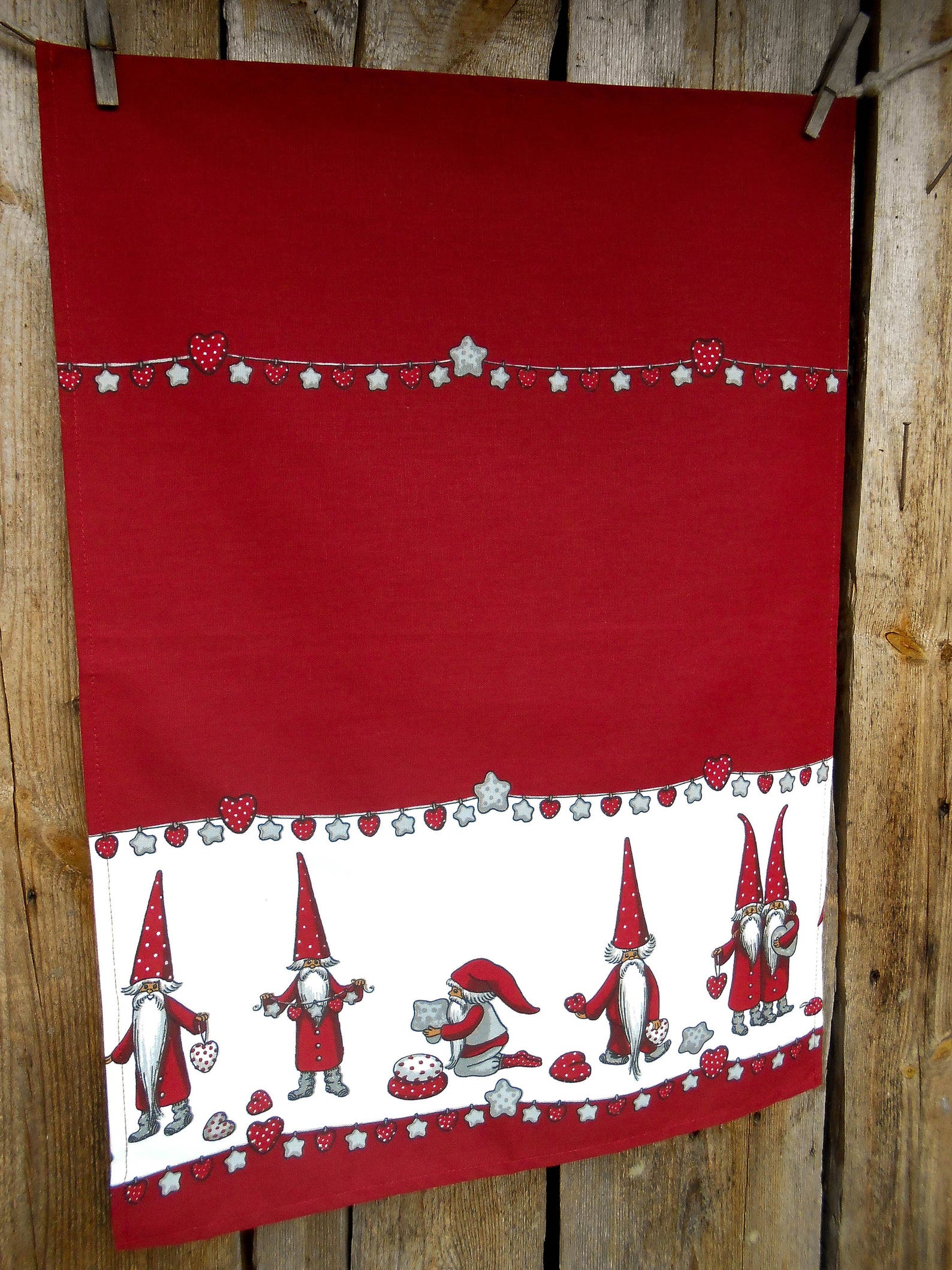 Stocking Stuffer Gift Nordic Christmas Scandinavian Christmas Towel ...