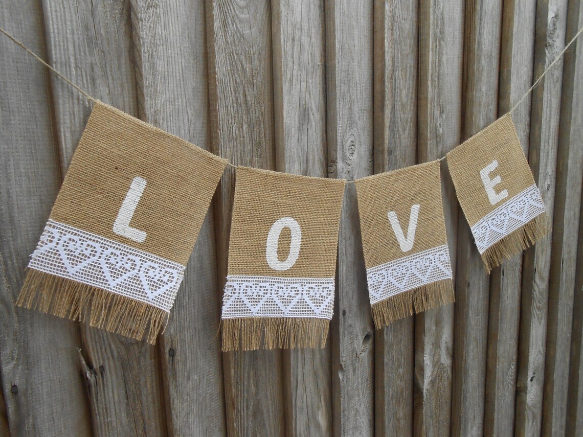 Love Wedding Banner Love Banner Love Bunting Valentines Day Decor ...