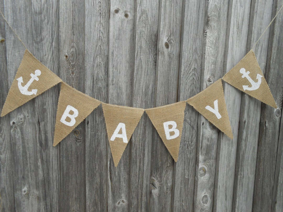 Baby Boy Banner Anchor Baby Shower Banner Anchor Baby Boy Banner ...