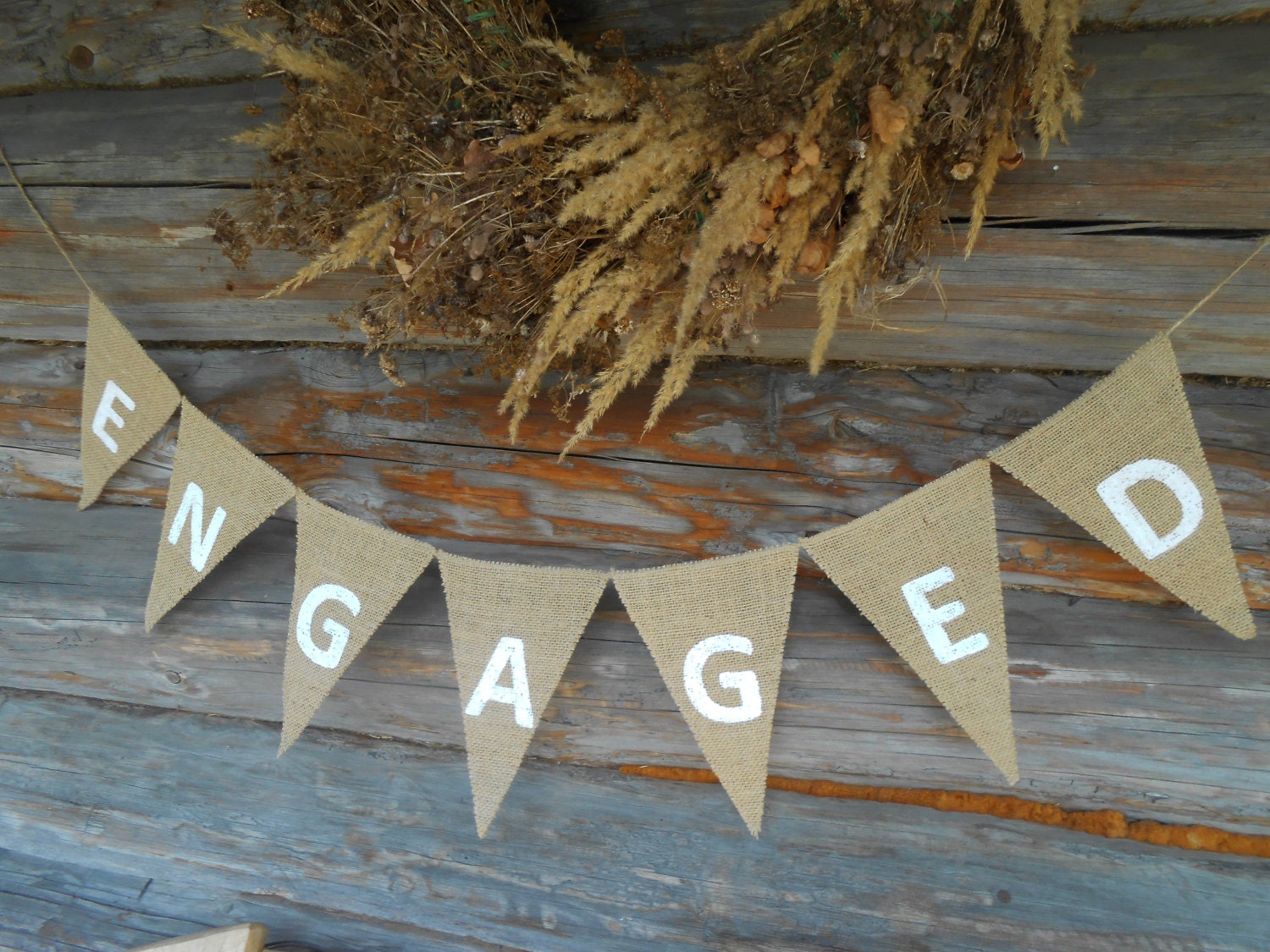 Engagement Banner Bridal Engaged Banner Engaged Sign - Etsy