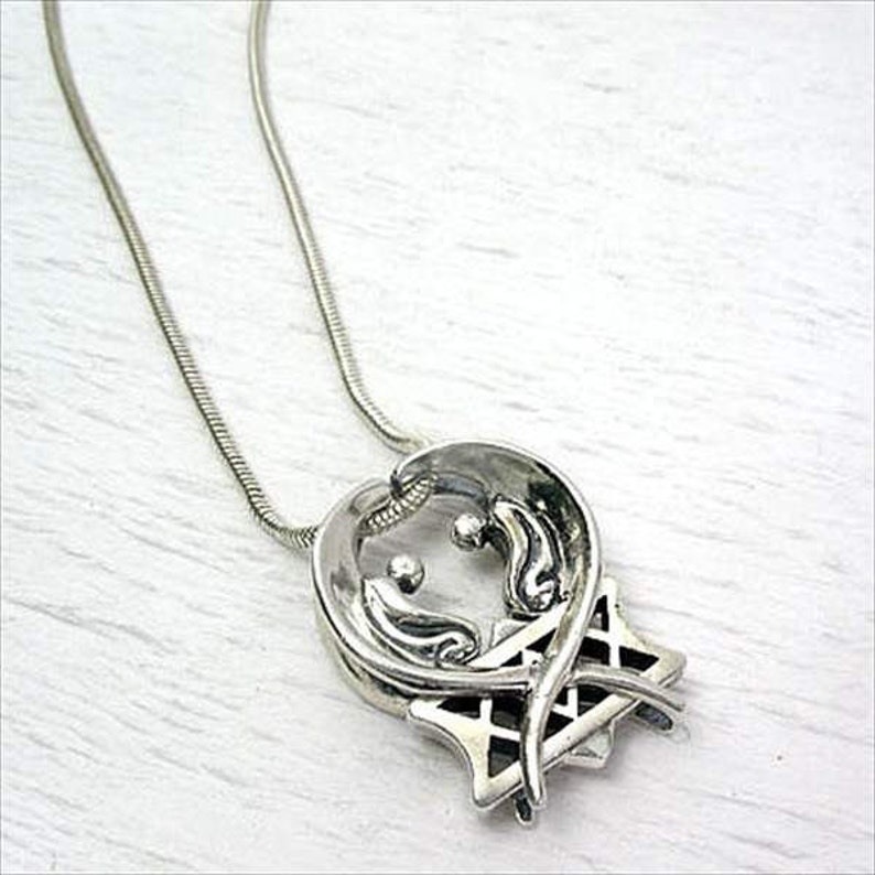 Sterling Silver Ark of the Covenant Necklace - Etsy