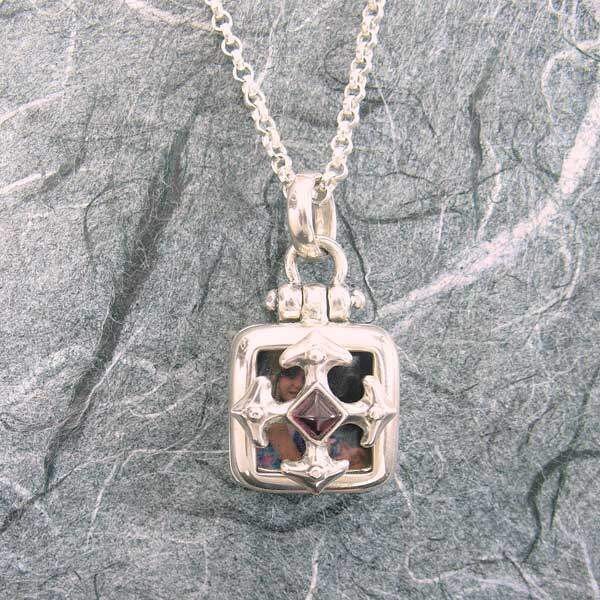 Silver Cross Square 1 Picture Locket - Etsy