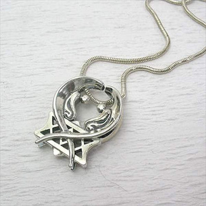 Sterling Silver Ark of the Covenant Necklace - Etsy