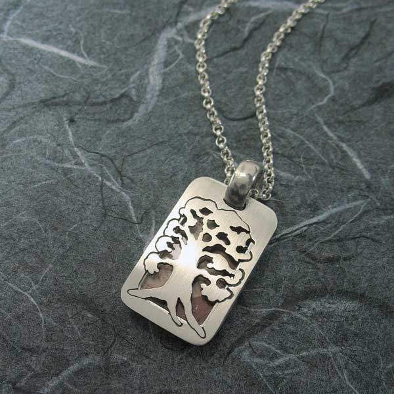 Silver Tree of Life Rectangular 2 Pictures Locket - Etsy