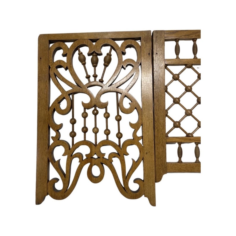 Antique C1900 Victorian Aesthetic Era Oak Fretwork Spandrel - Etsy