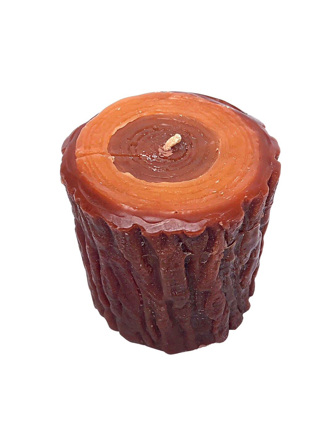 1990s Novelty Tree Stump 3.5” Short Pillar Log Candle - Etsy