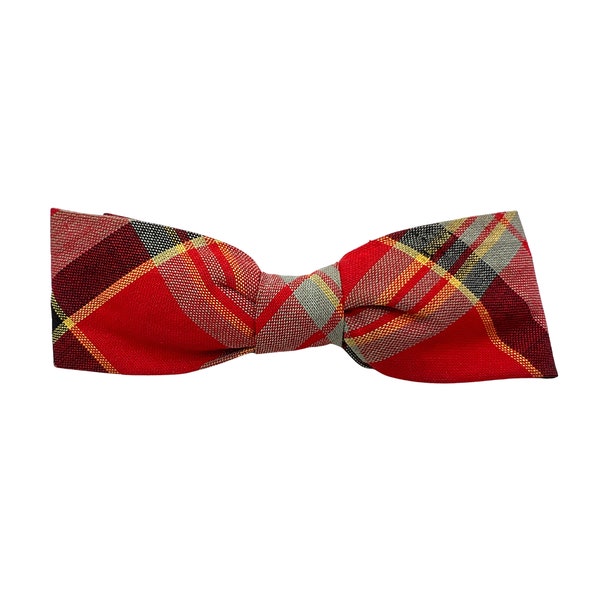 Madras Bow Tie - Etsy