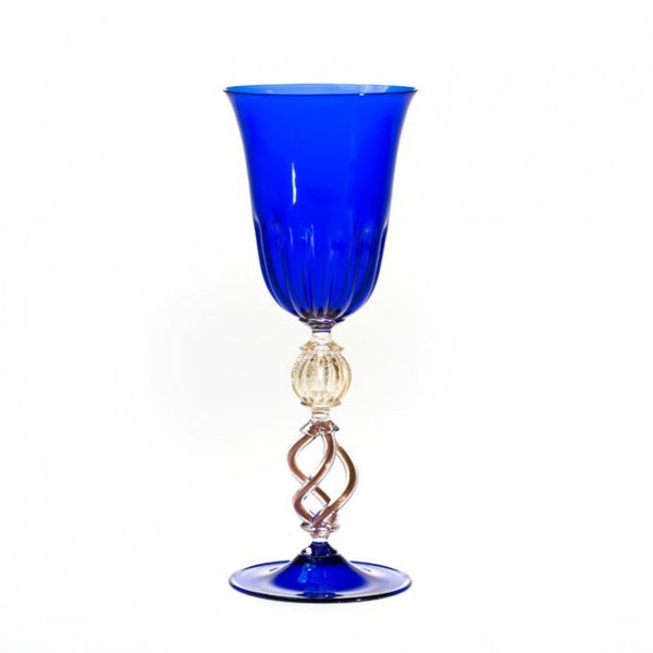 Blue Glass Goblets - Etsy