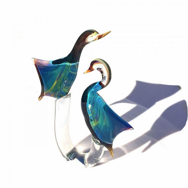Glass Ducks - Etsy