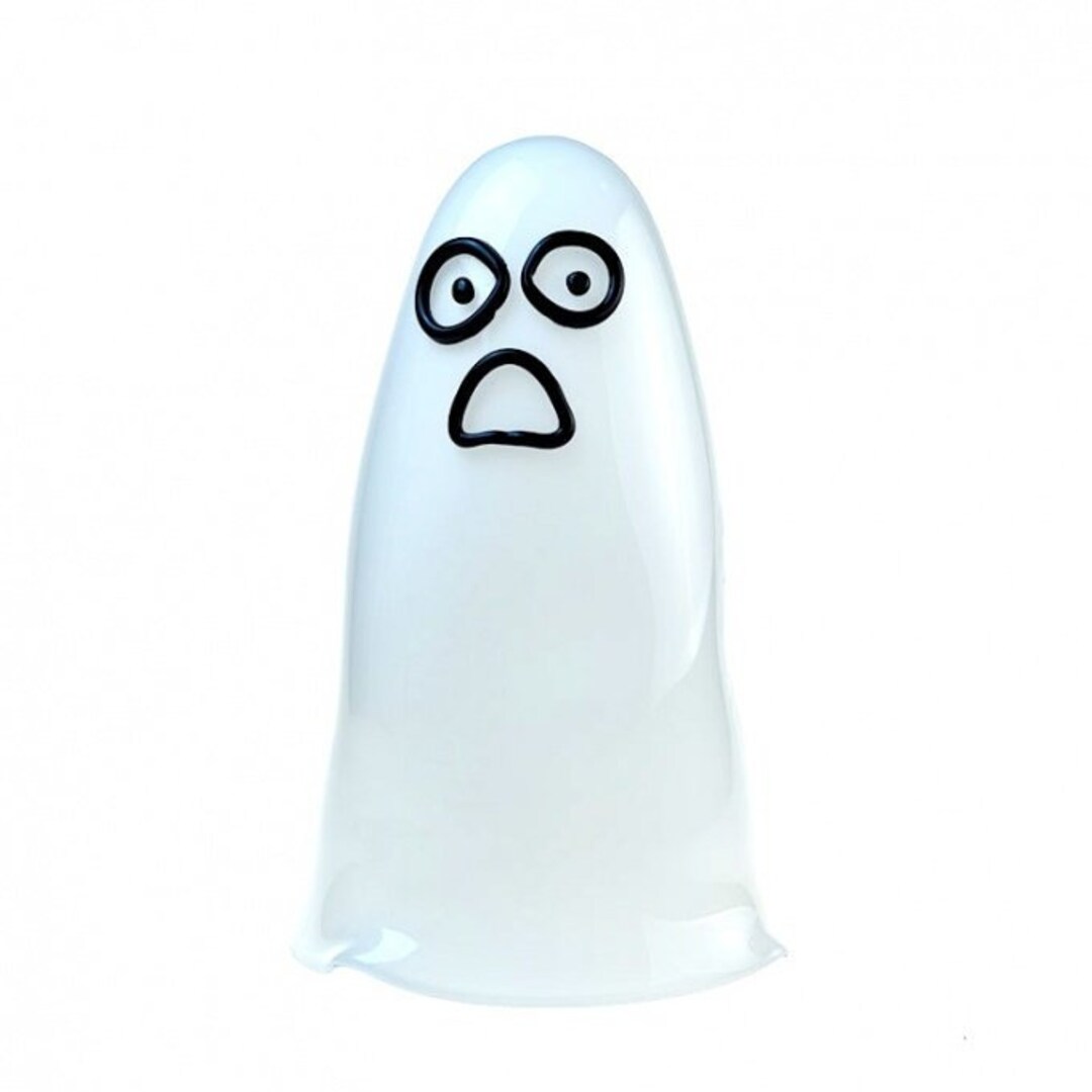 Murano Glass Ghost Sculpture: Halloween Decor, Trademark of Origin - Etsy