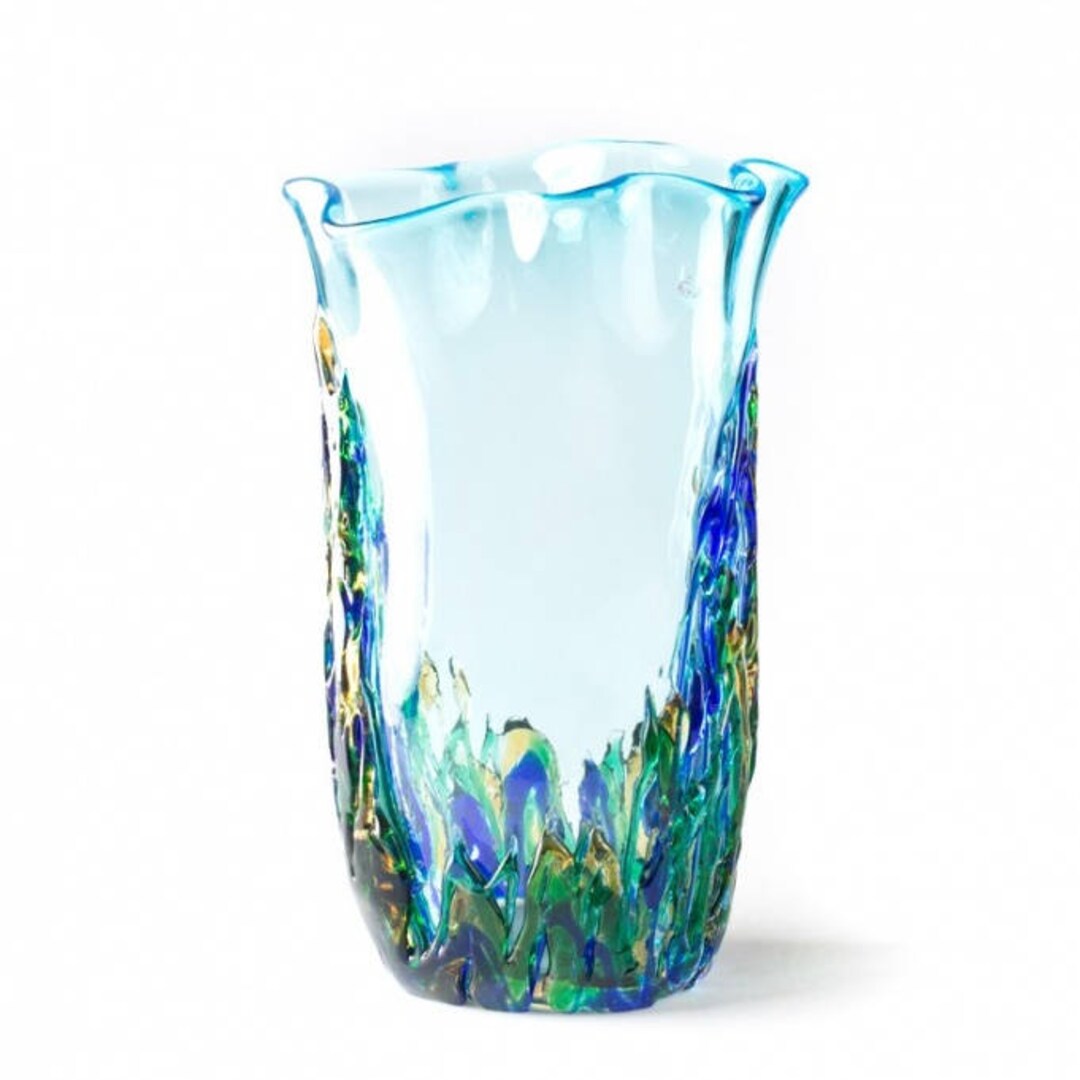 Murano Original Glass Vase Traditional Glass Vase Handmade - Etsy