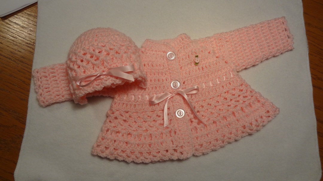 144. Pattern for Baby Girl Lacy Sweater Set - Etsy