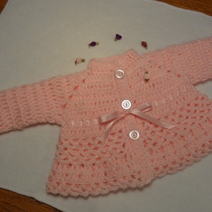 144. Pattern for Baby Girl Lacy Sweater Set - Etsy