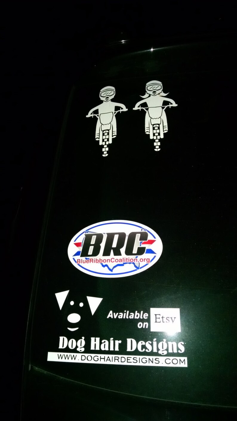 Motorcycle Motocross Dirt Bike Family Vinyl Decals Stickers- Individual ...