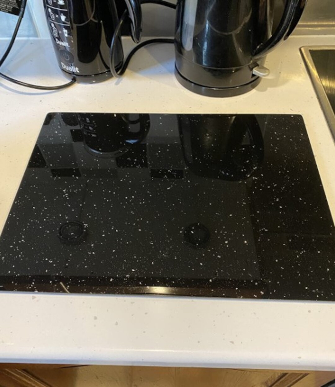 Galaxy Black Glass Worktop Saver 500 X 500mm - Etsy