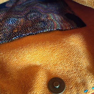 Shoulder Bag of First Nations Design Cotton and Lush Velvet - Etsy