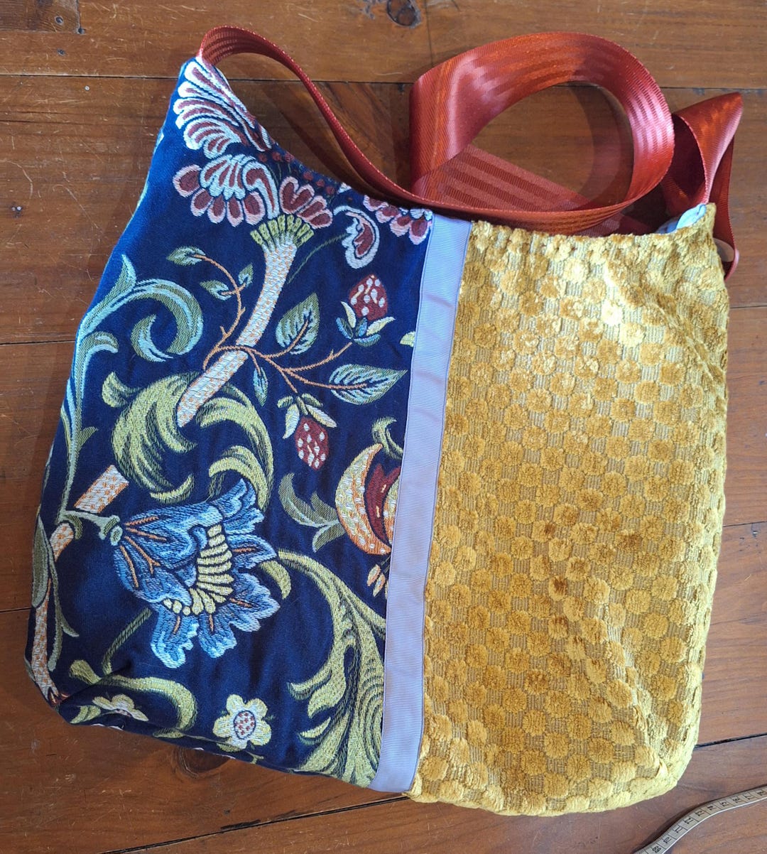 Boho Shoulder/crossover Bag in Lush Velvet and Jacquard - Etsy