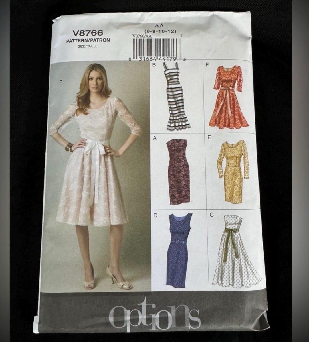 Vogue V8766 Sewing Pattern Includes Dresses in Sizes 6-8-10-12 Uncut ...