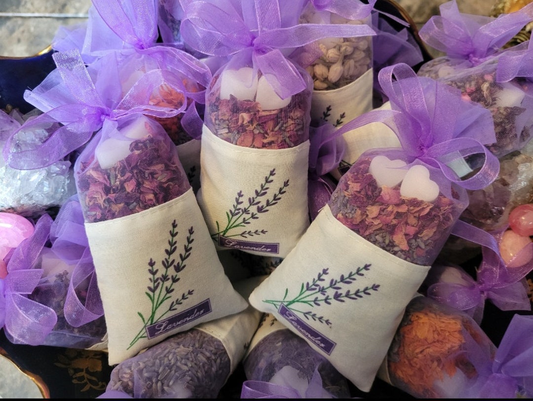 LAVENDER & ROSES AROMATIC Heart Sachet With Fragrance Rose Oil-infused ...