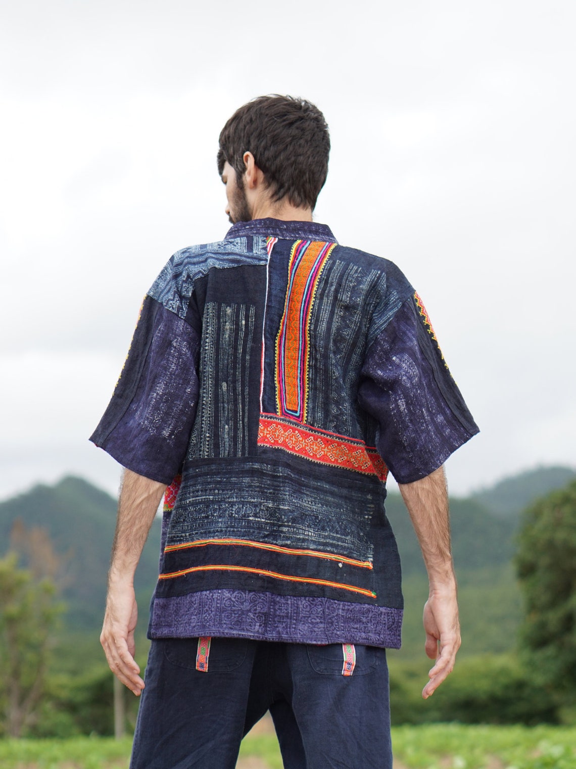 Kimono di canapa da uomo, Kimono da uomo, Abbigliamento di canapa ...